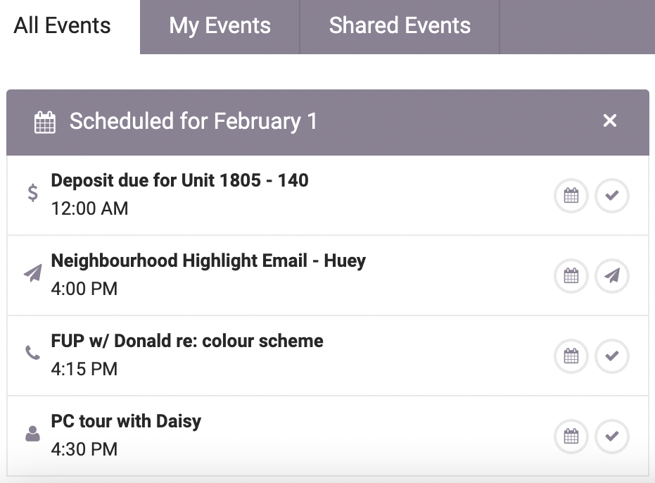 Calendar Overview