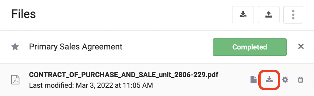 Downloading Contract Files